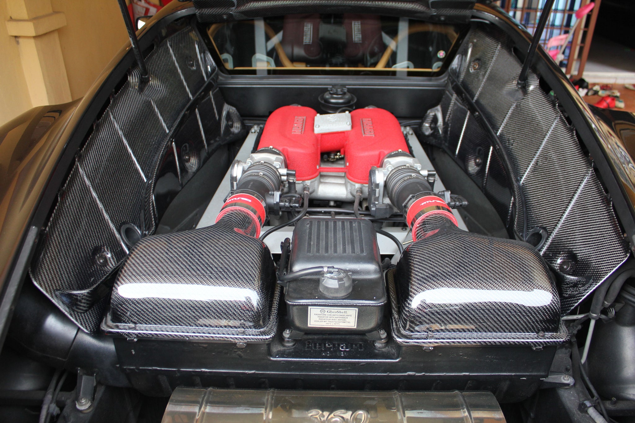 Ferrari 360 Carbon Fiber Engine Bay Panels (OEM Style) -COUPE ONLY ...