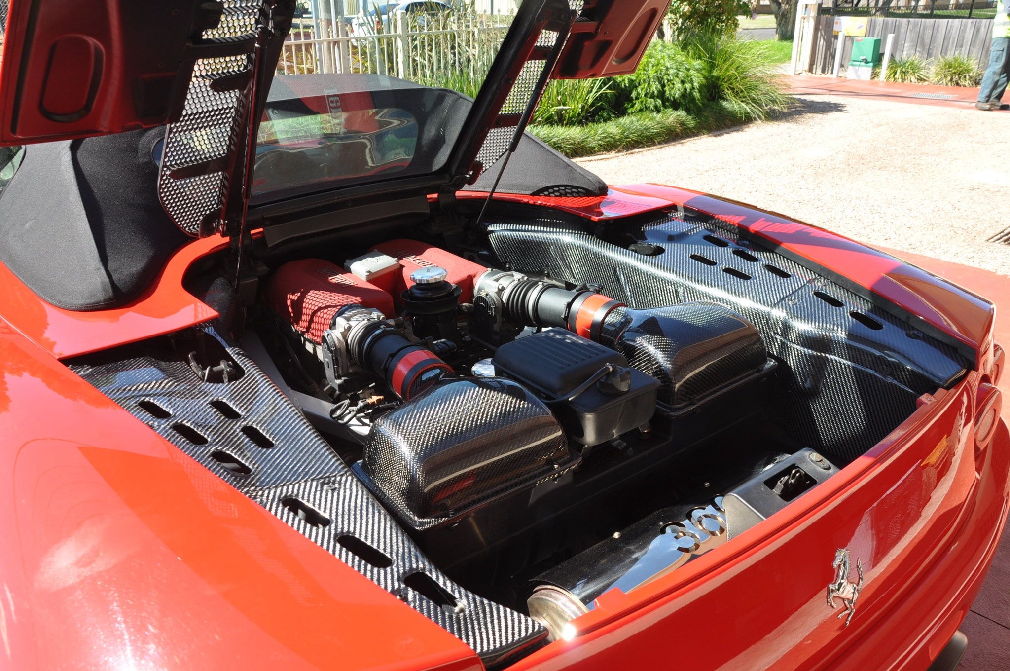 Ferrari 360 Carbon Fiber Engine Bay Panels (OEM Style) - SPIDER ONLY ...