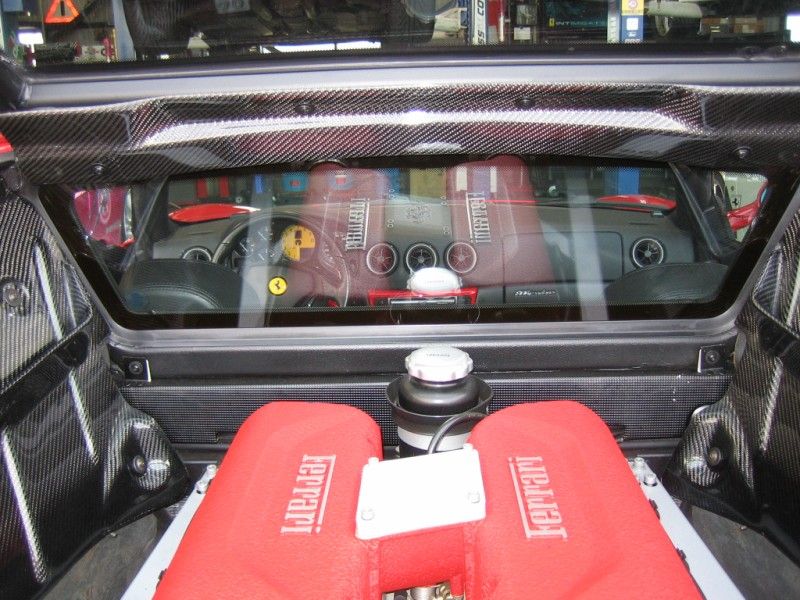 Ferrari 360 Carbon Fiber Engine Bay Rear Heat Shields (CS Style ...